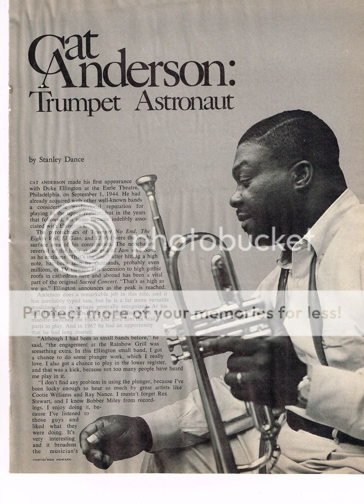 Cat Anderson Article - View topic: Trumpet Herald forum